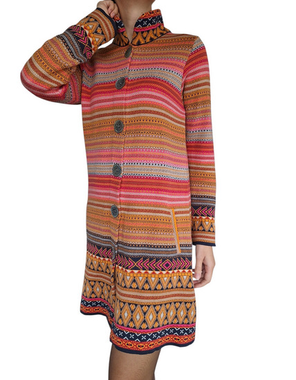 Boho pleteni dugi kardigan