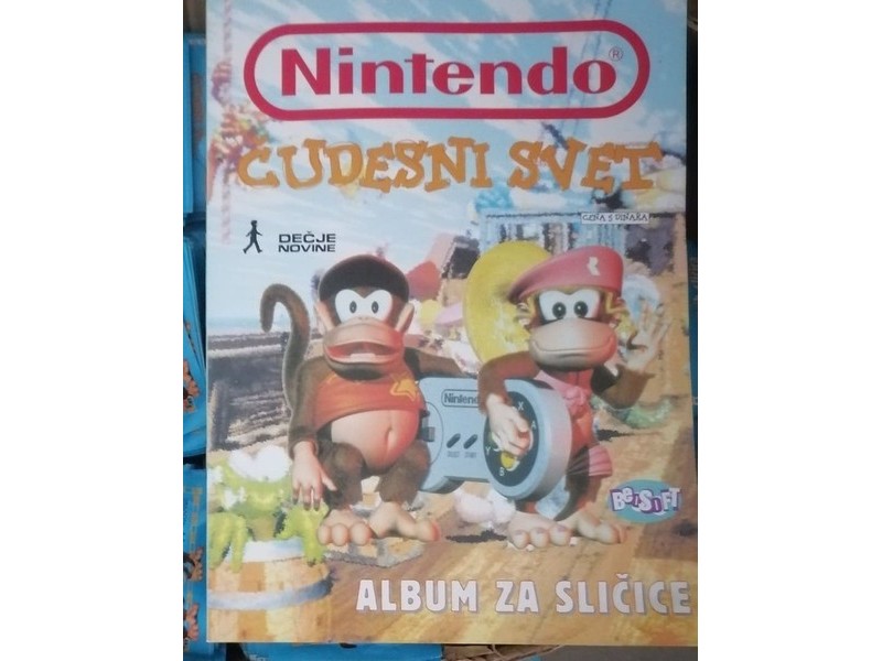 Prazan album Nintendo Čudesni Svet Dečje Novine