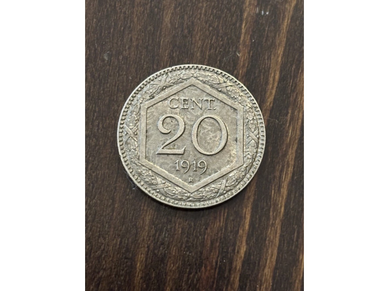 20 Centesimi 1919, redje