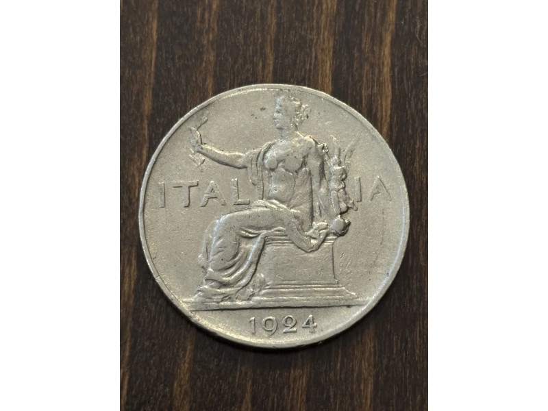 1 Lira 1924, Italia