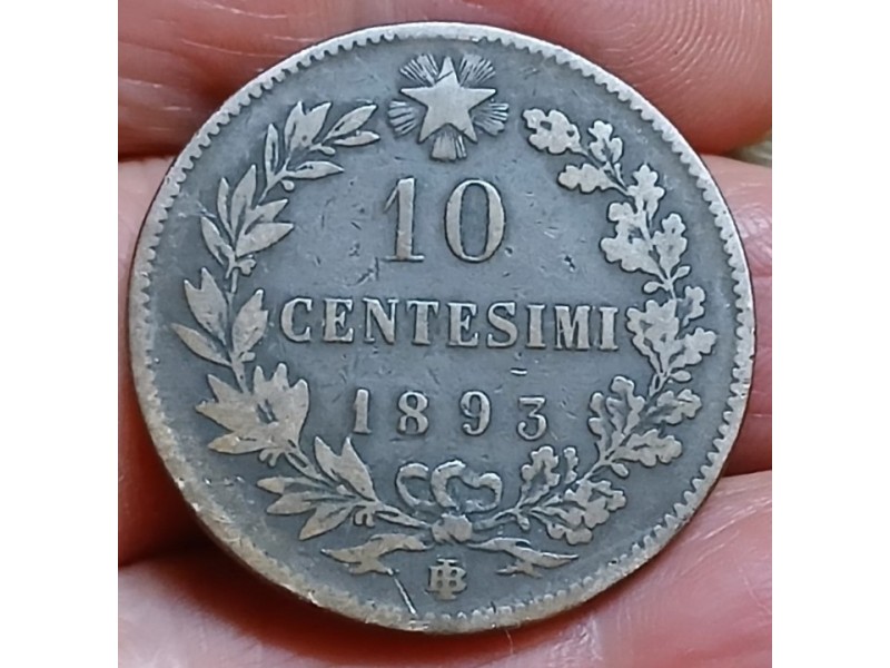Italija 10 centesimi 1893