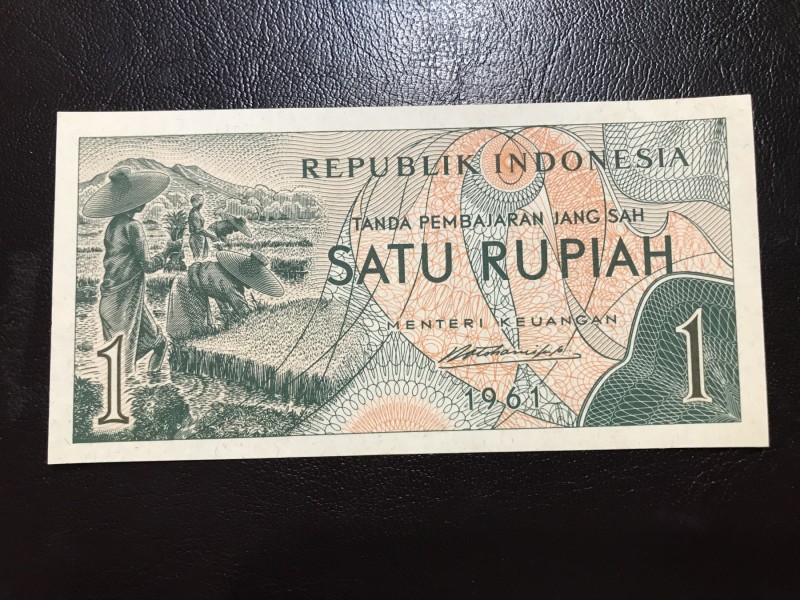 INDONEZIJA 1 RUPI.1961. UNC.