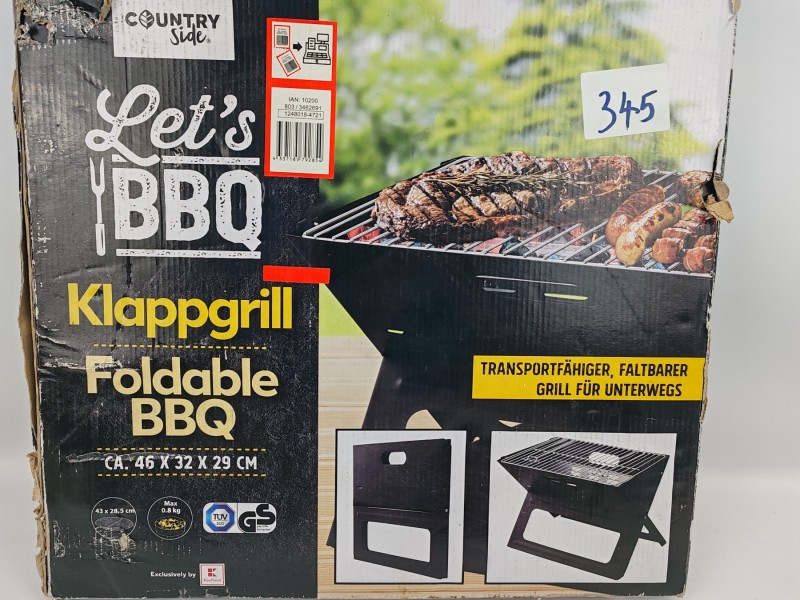 Prenosivi Sklopivi Roštilj na Ugalj 345