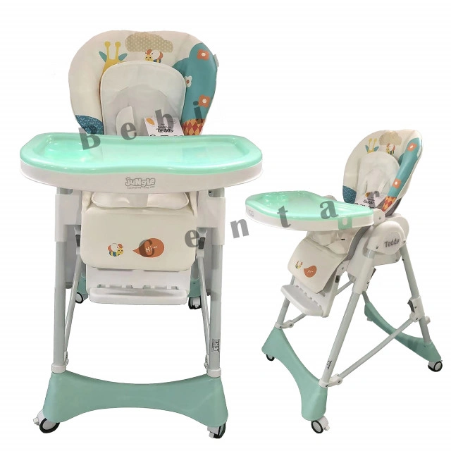 Jungle Teddy višepoložajna hranilica za bebe 6+ Turquoise Giraffe