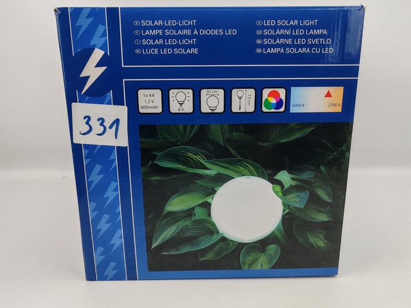 Baštenska Solarna LED Lampa u Obliku Kugle 331