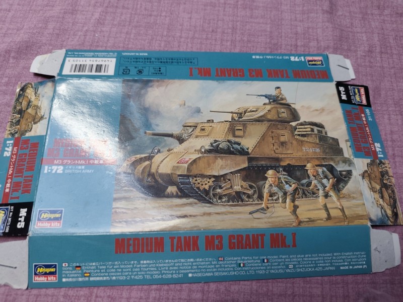 Hasegawa 1-72 M3 Grant