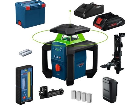 BOSCH PRO GRL18V-4-34CVG Rotacioni laser u L-BOXX 374 sa 1 x 4,0 Ah ProCORE18V akumulatorom, brzi punjač, 0601061H02