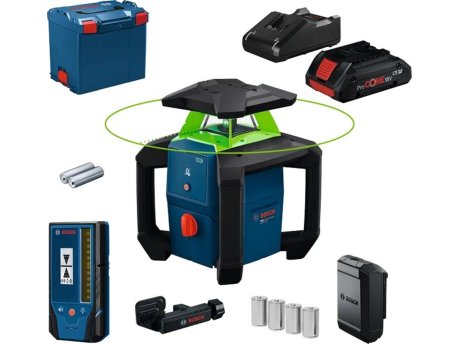 BOSCH PRO GRL18V-3-31G Rotacioni laser u L-BOXX 374 sa 1 x 4,0 Ah ProCORE18V akumulatorom, 0601061G00
