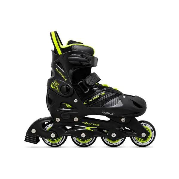 Roleri s (33-36) crno sivi pvc abec-5 pu točkići