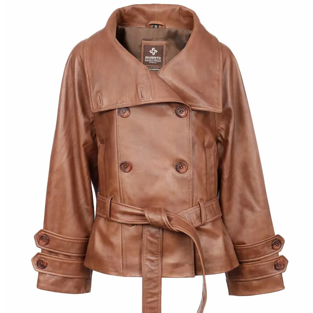 INVENTO KOZNA JAKNA VIVA – 701150-BROWN