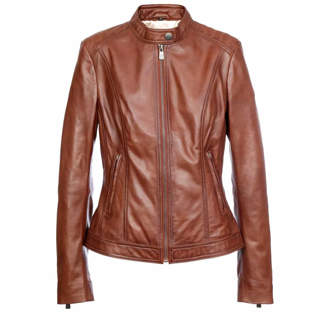 INVENTO KOZNA JAKNA INA – 701105-COGNAC
