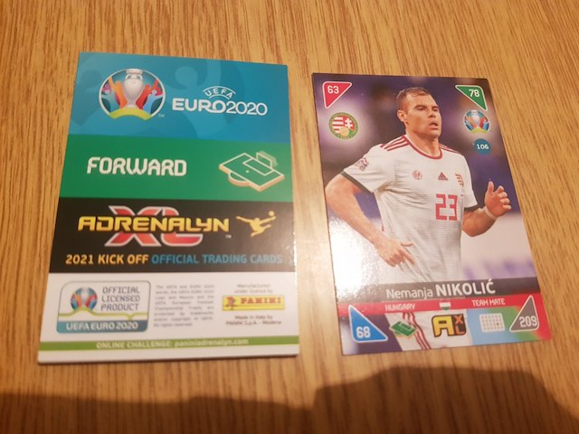 Kartice Euro 2020 - 2021 Kick off (Adrenalyn XL,Panini)