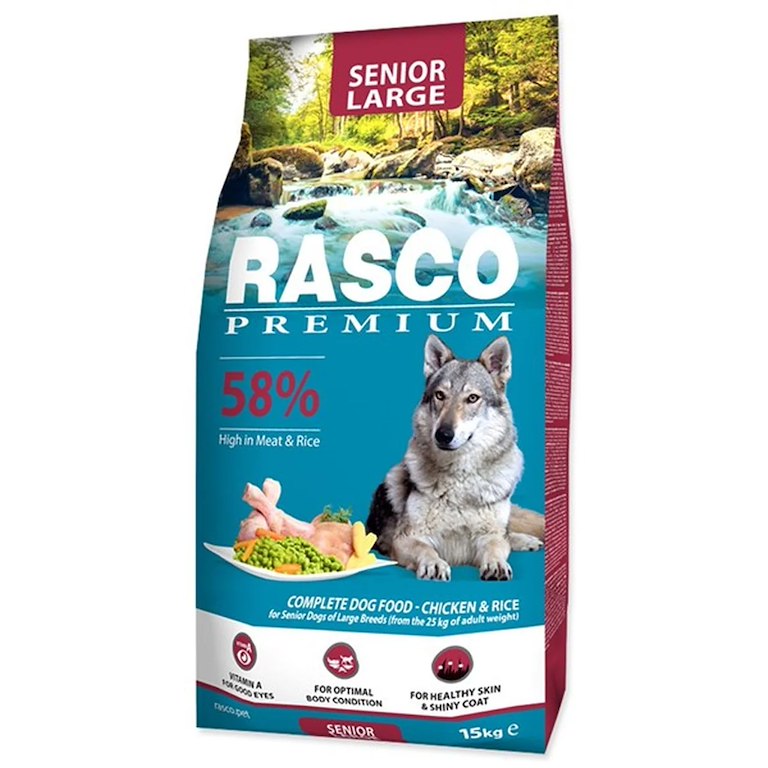 RASCO Premium Senior, Large, piletina s pirinčem