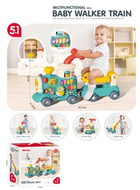 Ittl vozić baby walker train 5u1 ( 971167 )