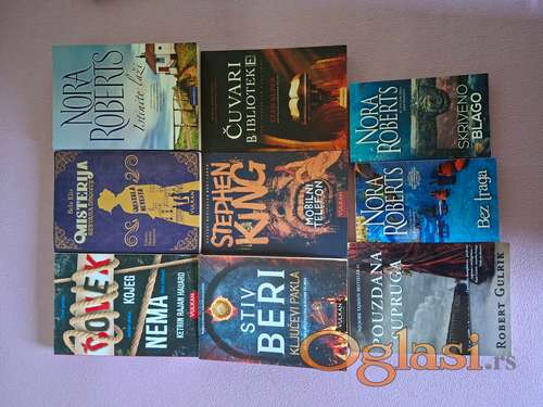 Kolekcija očuvanih knjiga (22) - Agata Kristi, Nora Roberts..