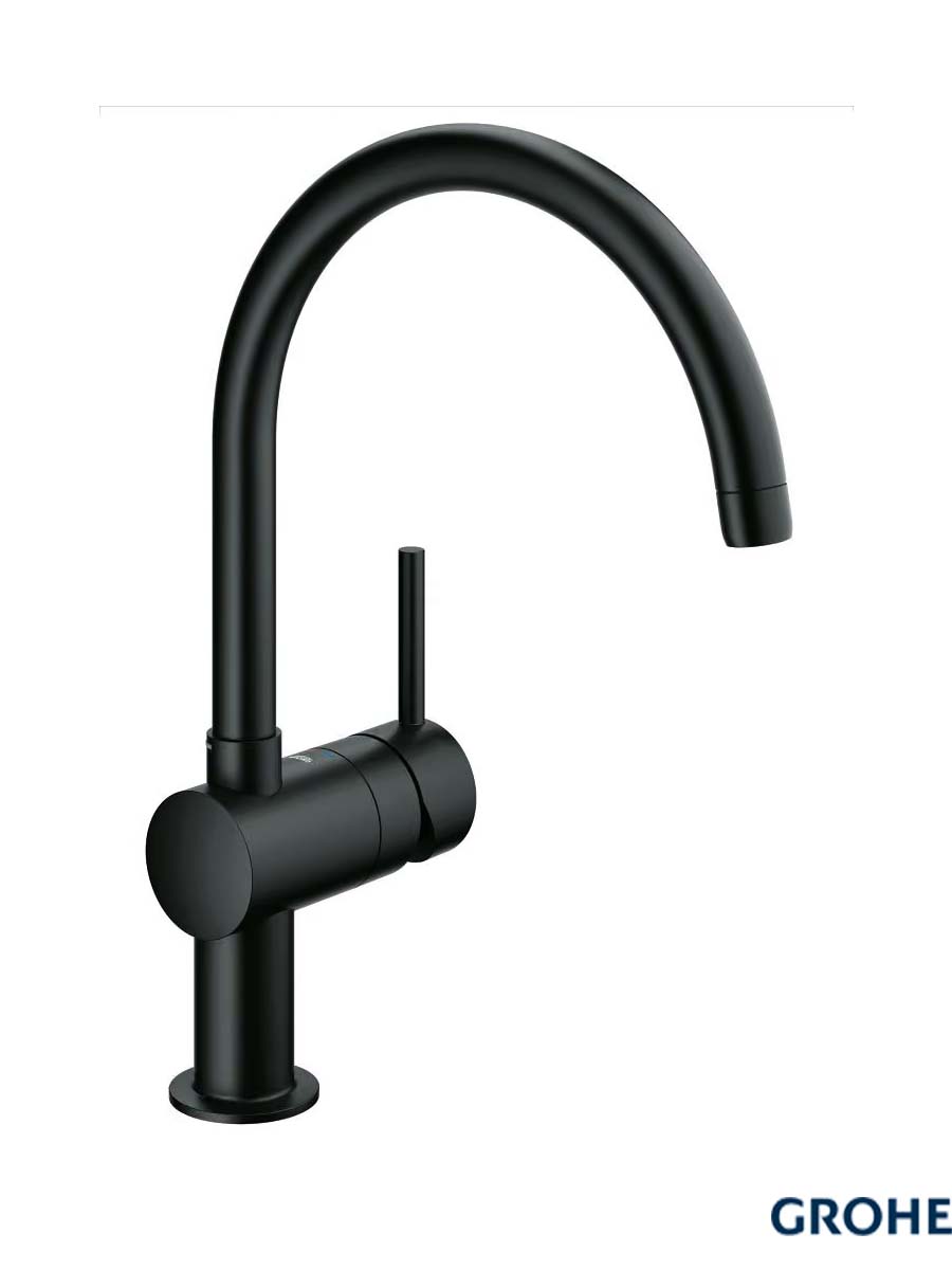 Baterija za sudoperu Grohe Minta 32917KS0 brushed velvet black