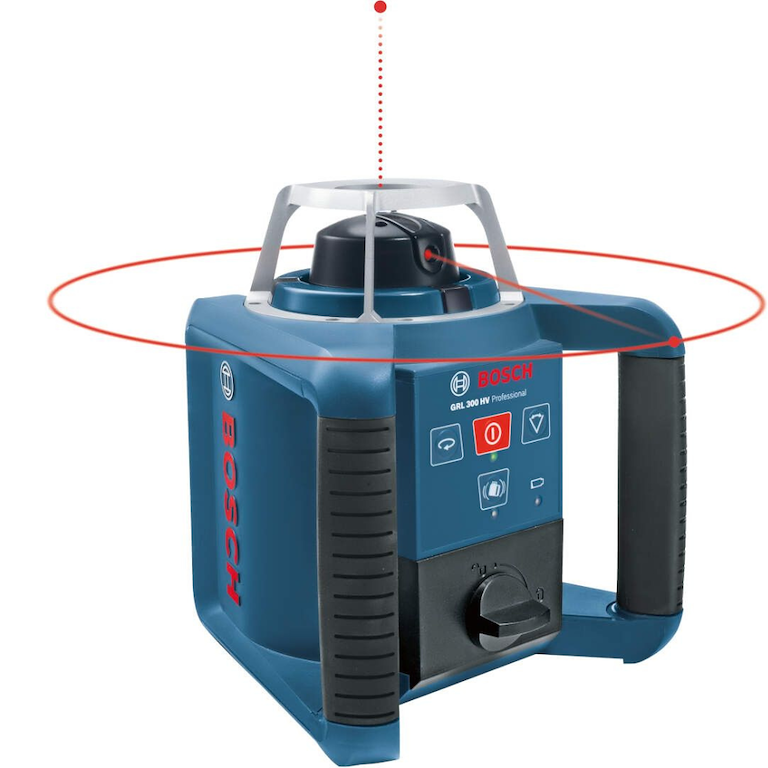 Bosch – GRL 300 HV rotacioni laser, baterije i punjač + prijemnik LR 1, L-BOXX 238 – 0601061505