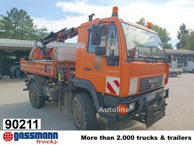 MAN LE 10.220 kamion s ravnom platformom