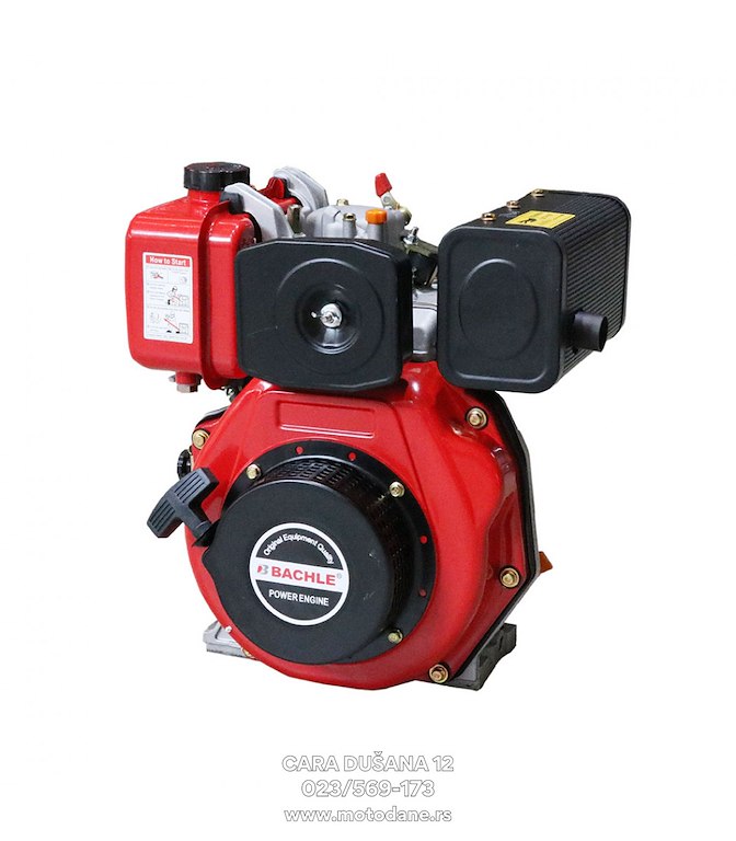 Dizel motor 296 ccm 8 ks Bachle radilica 19x58.3mm
Primena
Osobine i način pokretanja
Održavanje