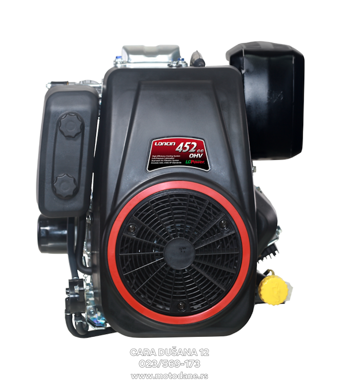 Motor Loncin 12.5 ks 25.4x80mm LC1P92F-1
Zamenski četvorotaktni motor za kosačice