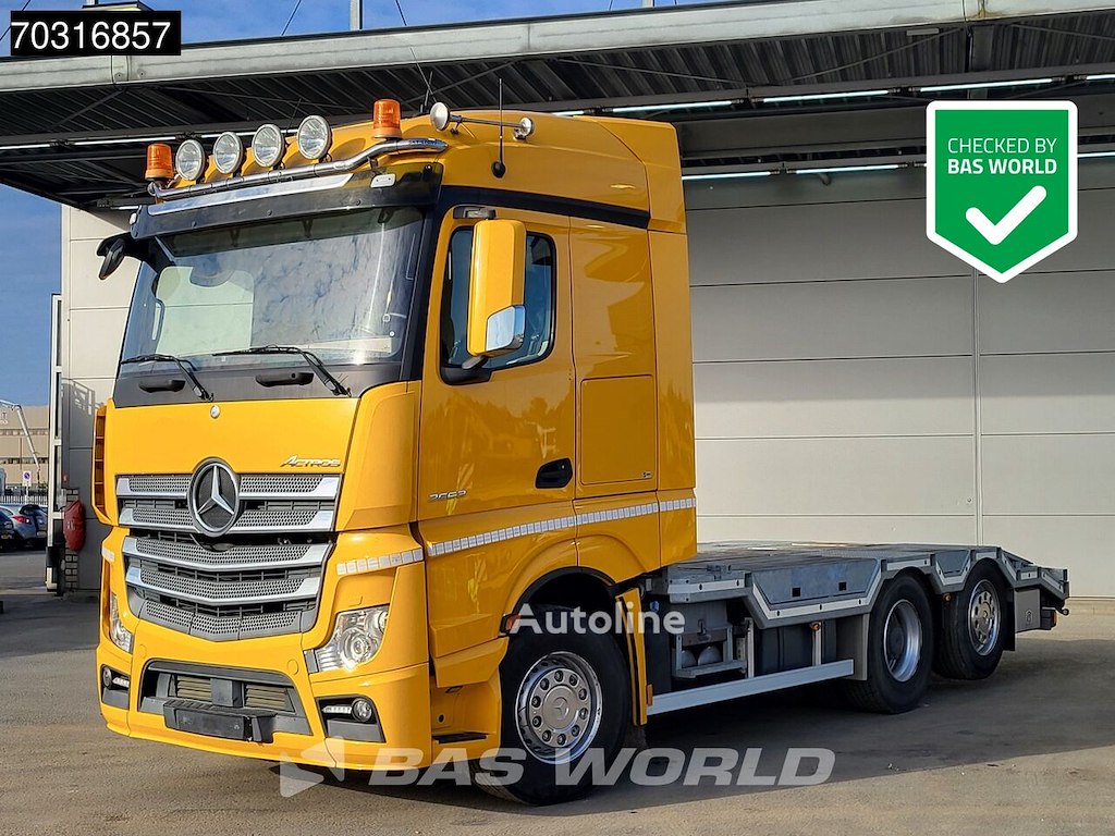 Mercedes-Benz Actros 2563 Actros 6X2 Machine transporter Lift+Steering axle Xe autotransporter
