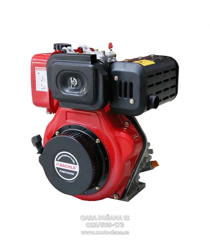 Dizel motor 416 ccm 12 ks Bachle radilica 25x72.2mm
Primena
Osobine i način pokretanja
Održavanje