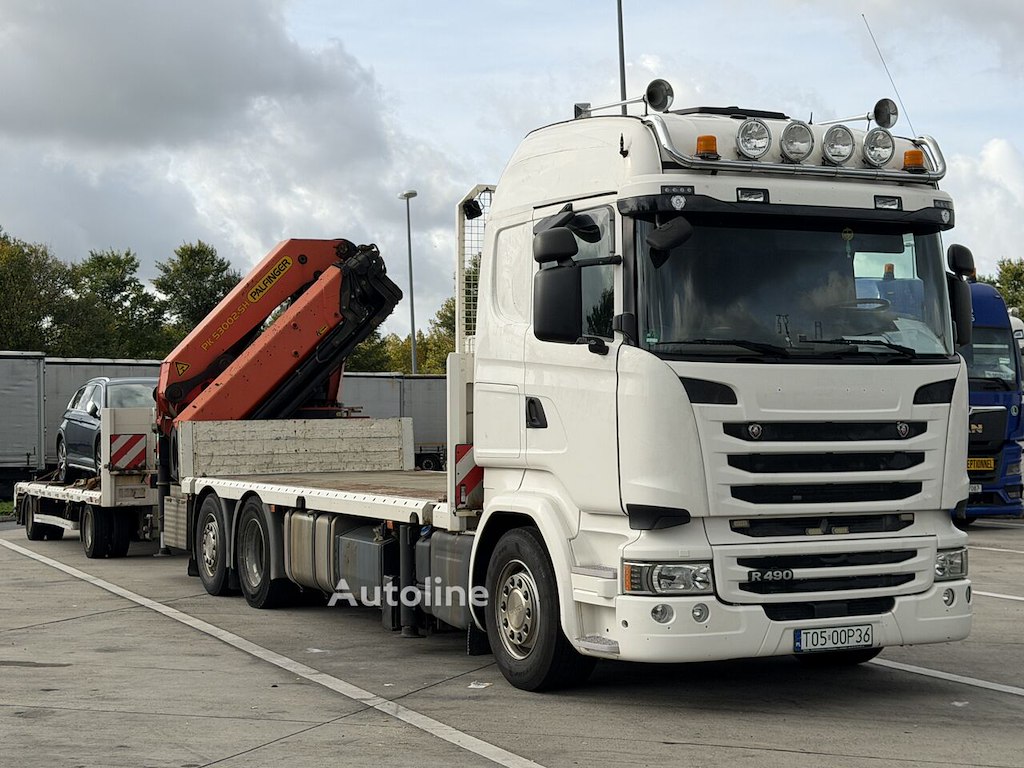 Scania R-series kamion platforma + prikolica