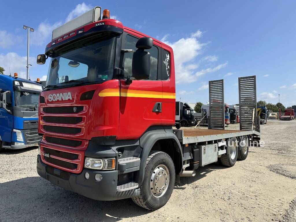 Scania R450 6x2 // Machinetransport/Knæklad // kamion platforma
