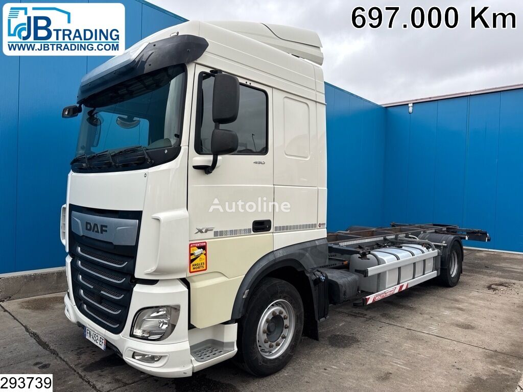 DAF XF 450 EURO 6d, ACC, Standairco, BDF vozilo za prevoz kontejnera