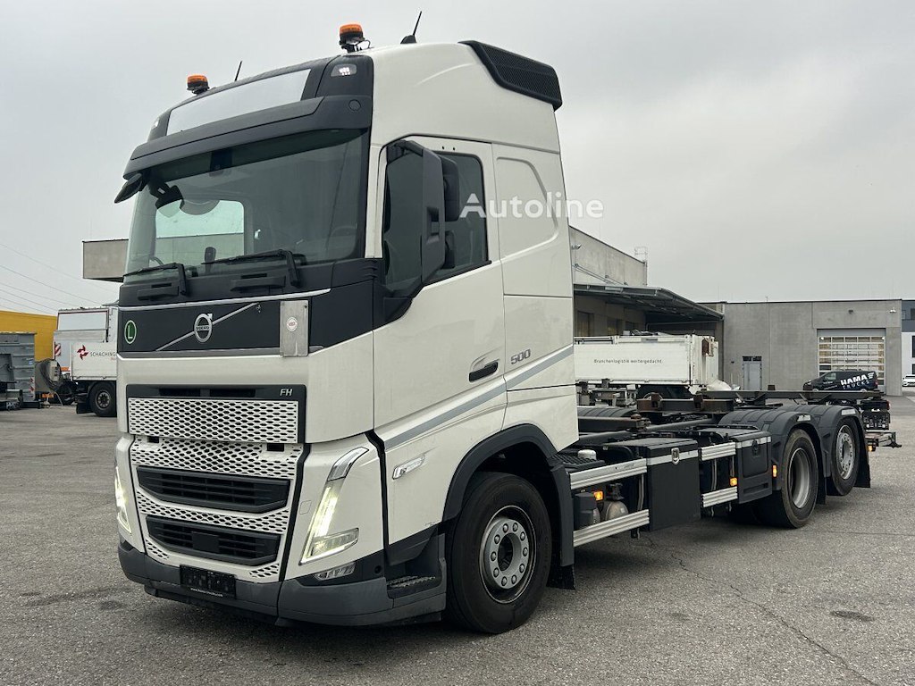 Volvo FH 500 BDF 6x2TR, Liftachse, I-Shift, BÄR-LBW-Unterfalt vozilo za prevoz kontejnera