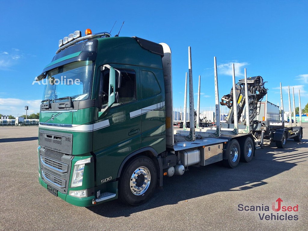 Volvo FH500 LKW Holztransporter Palfinger Epsilon M12Z kamion za prevoz drva