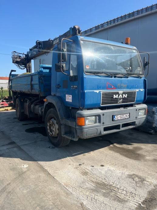 MAN TGL L2000 18.264 Kipper sa kranom kamion autopodizač kontejnera