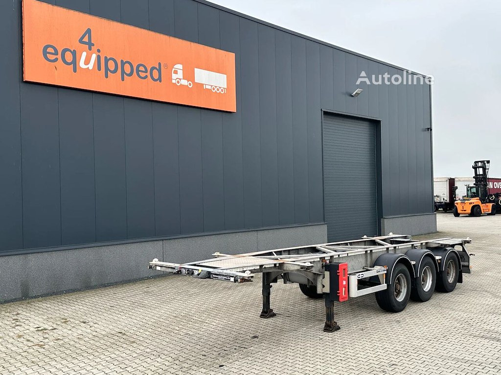 Van Hool 20FT/30FT ADR CHASSIS / galvanized / BPW DRUM / ADR / NL-chassis poluprikolica za prevoz kontejnera
