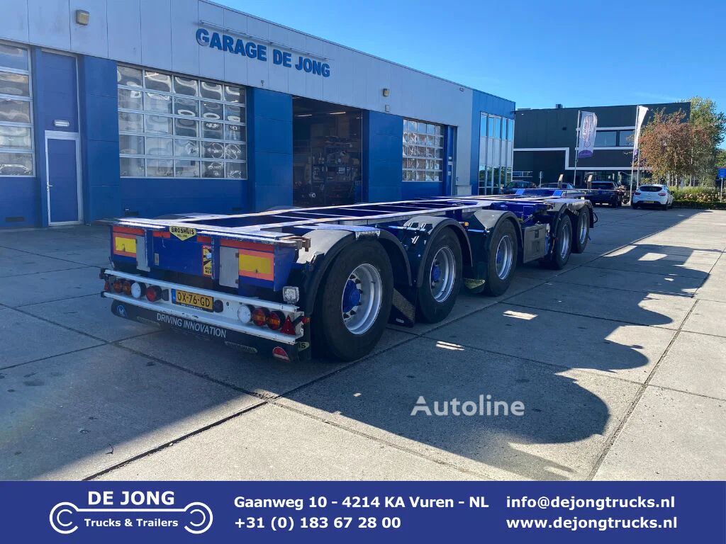 Broshuis 2 Connect 5AKCC / 5 Axles / 3x Steering / 2x Lift Axle poluprikolica za prevoz kontejnera