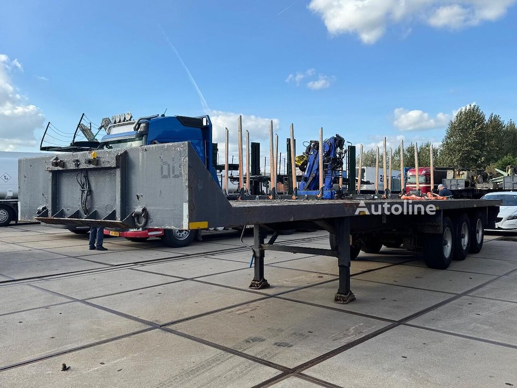 Pacton G68191-00 3 AXLE BPW poluprikolica sa ravnom platformom