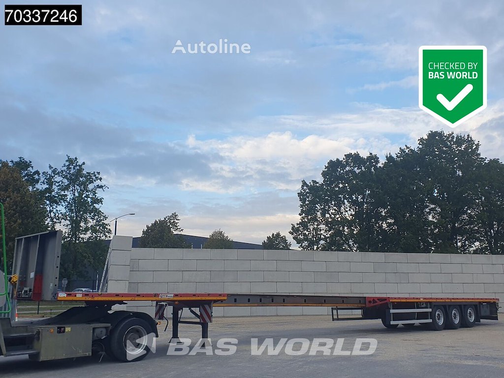 Faymonville F-S43-1AAF 3 axles Extendable Lift + Steering Axle SAF MOT 02/27 poluprikolica sa ravnom platformom