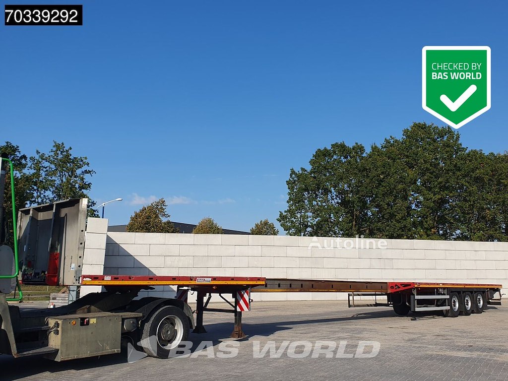 Faymonville F-S43-1AAF 3 axles Extendable Lift + Steering Axle SAF MOT072/27 poluprikolica sa ravnom platformom