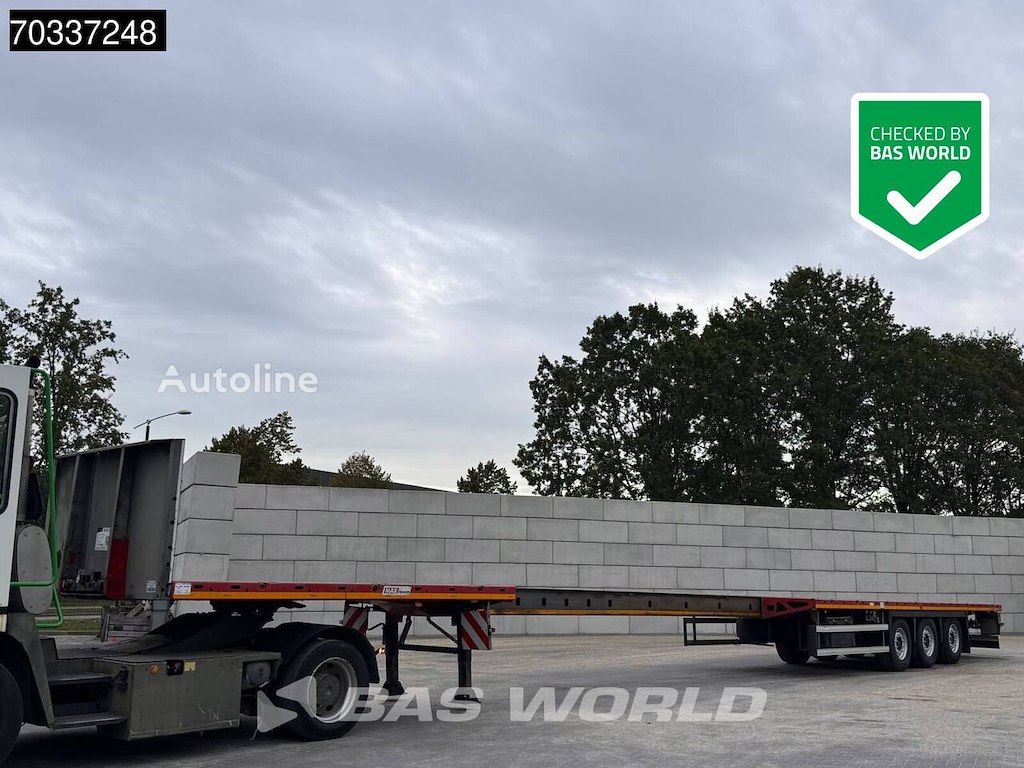 Faymonville F-S43-1AAF 3 axles Extendable Lift + Steering Axle SAF MOT 01/27 poluprikolica sa ravnom platformom