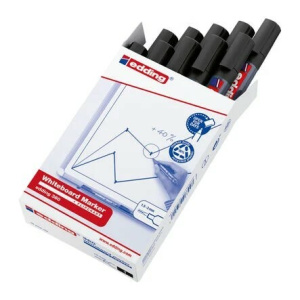 Marker za belu tablu E-360 1,5-3mm, zaobljeni, pak. sa 10 kom. crna Edding