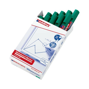 Marker za belu tablu E-360 1,5-3mm, zaobljeni, pak. sa 10 kom. zelena Edding