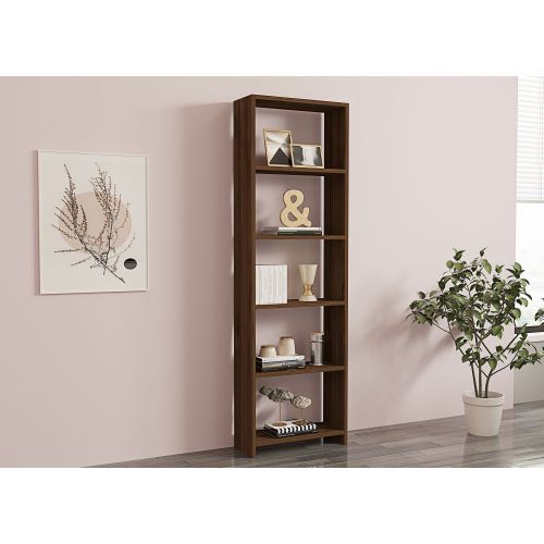 Hanah Home polica za knjige New, 50 cm, orah