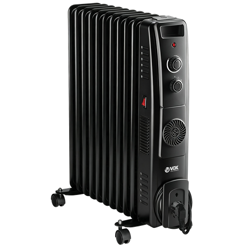 Vox OHB59F11BL Uljani radijator, 11 rebara, 2500 W, turbo ventilator