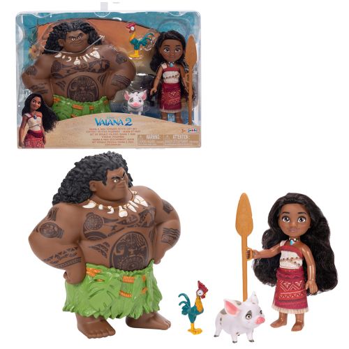 Disney Vaiana 2 set Vaiana i Maui 15 cm sa Puom i Hei Heijem
