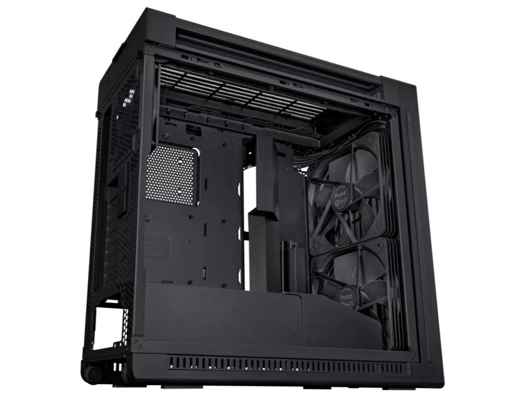 Kucište ASUS PROART PA602 WALNUT WOOD METAL PWM MODERN BLACK/ATX/E-ATX/Micro-ATX/Mini-ITX/DTX