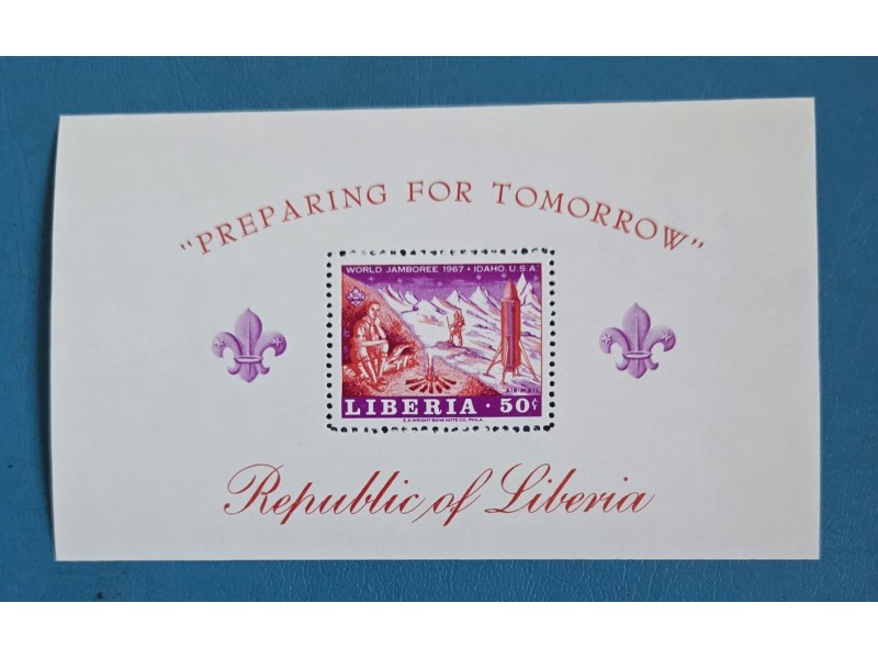 Liberija 1967 cist blok skauti