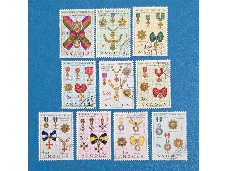 Portugalska Angola 1967 cela serija ordeni