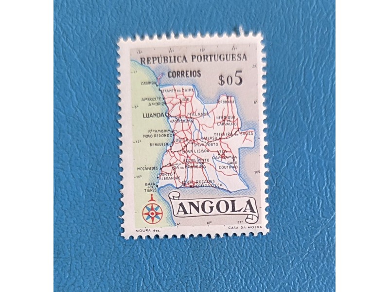 Portugalska Angola 1955 cista markica