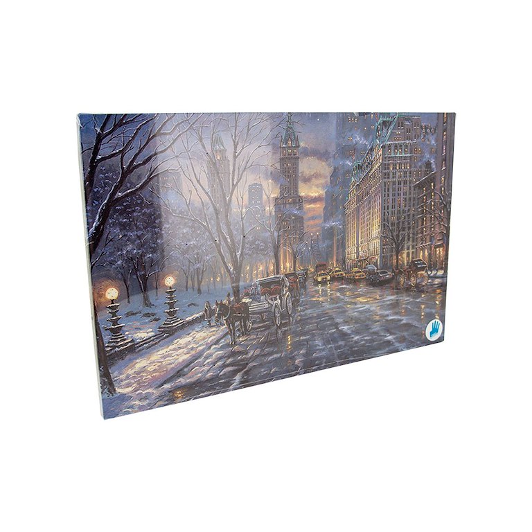 SLIKA ZIDNA NOVOGODIŠNJA SA LED SVETLOM NEW YORK 2.5X40X60CM 482581