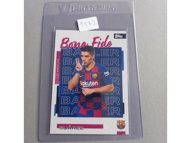 1172. TOPPS FC BARCELONA-SUAREZ