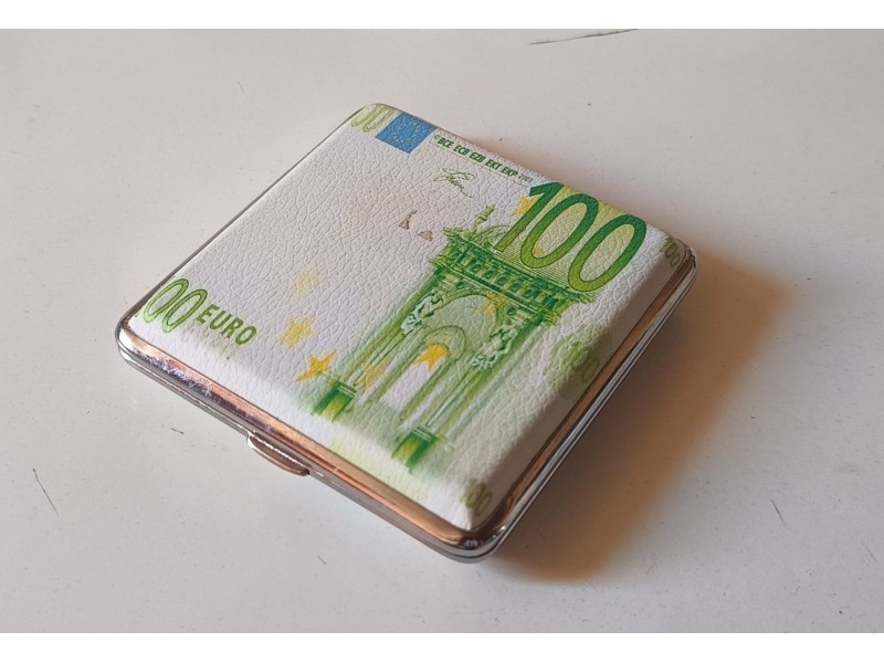 RASPRODAJA Tabakera, metalna - Euro